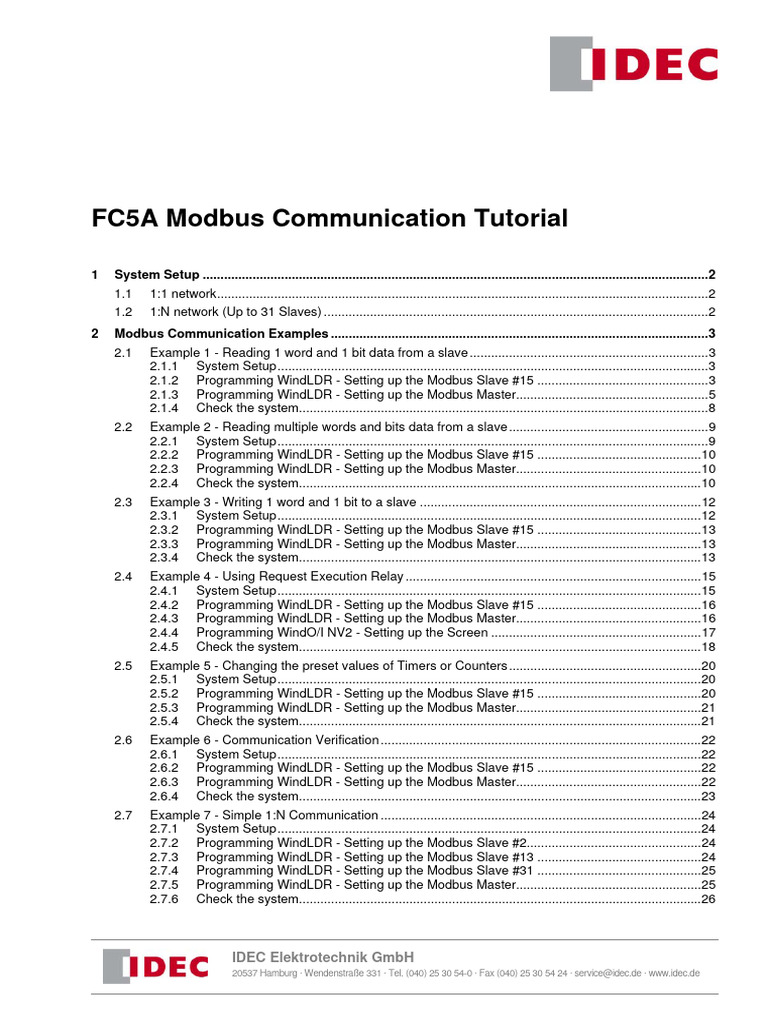 Idec Modbus Tutorial Pdf Computer Architecture Computer Science 