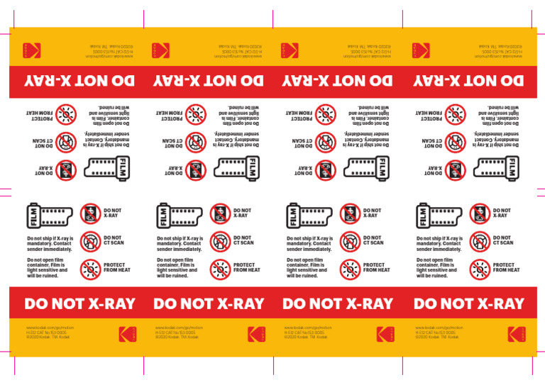 H 512 Do Not X Ray 8 Up Shipping Labels A4 | PDF | X Ray | Medical ...
