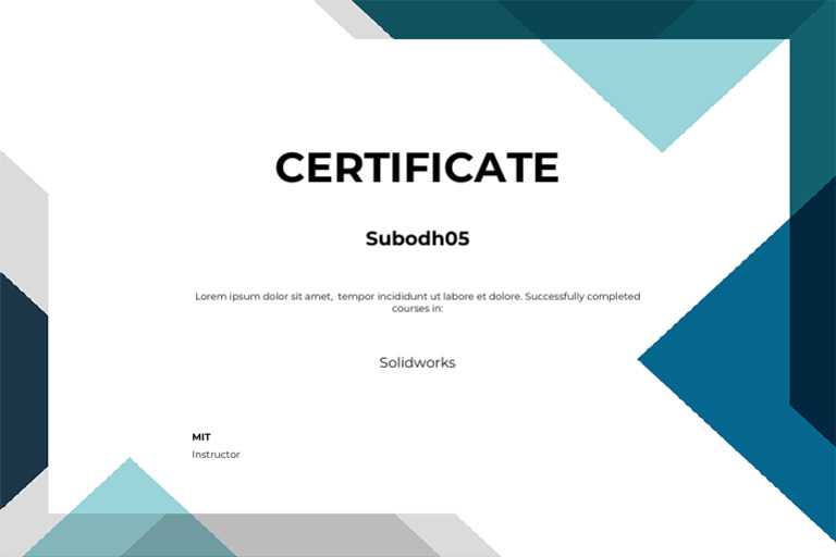 Solidworks Certificate | PDF