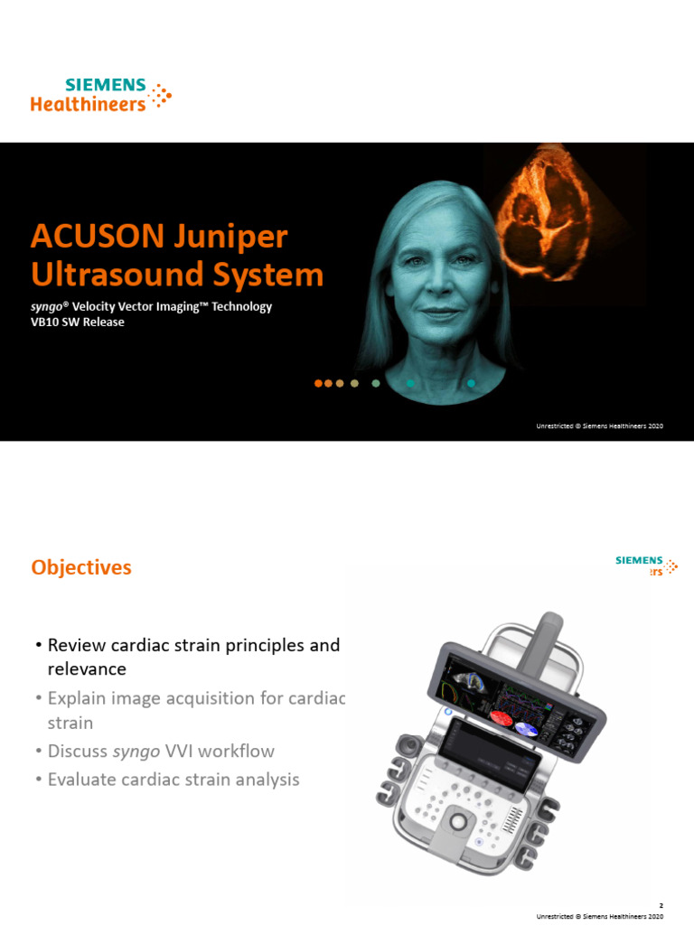 ACUSON Juniper VB10 Syngo VVI - Description | PDF | Frame Rate | Ejection Fraction