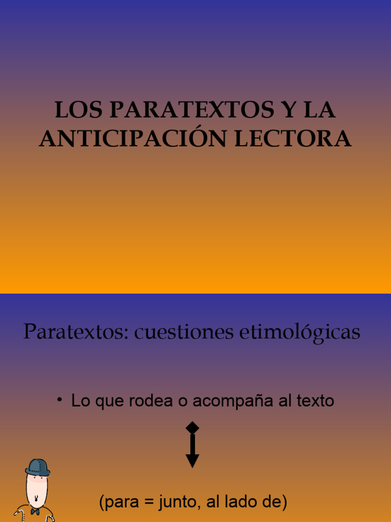 Los Paratextos - Profesorado de Primaria | PDF