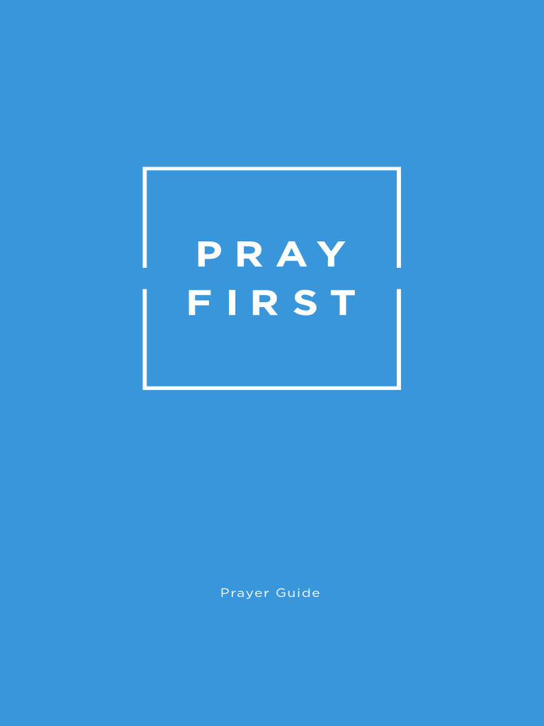 2020 Pray First | PDF | Prayer | Tabernacle