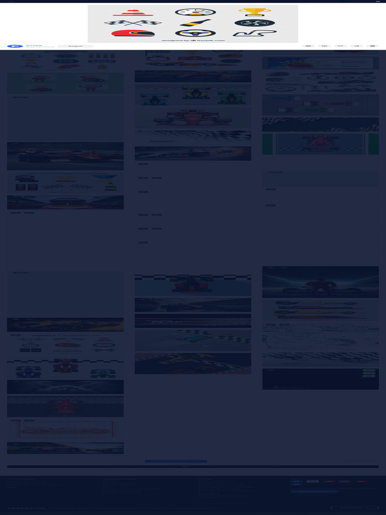 Colección de Elementos de Formula 1 en Estilo Flat Vector Premium | PDF ...