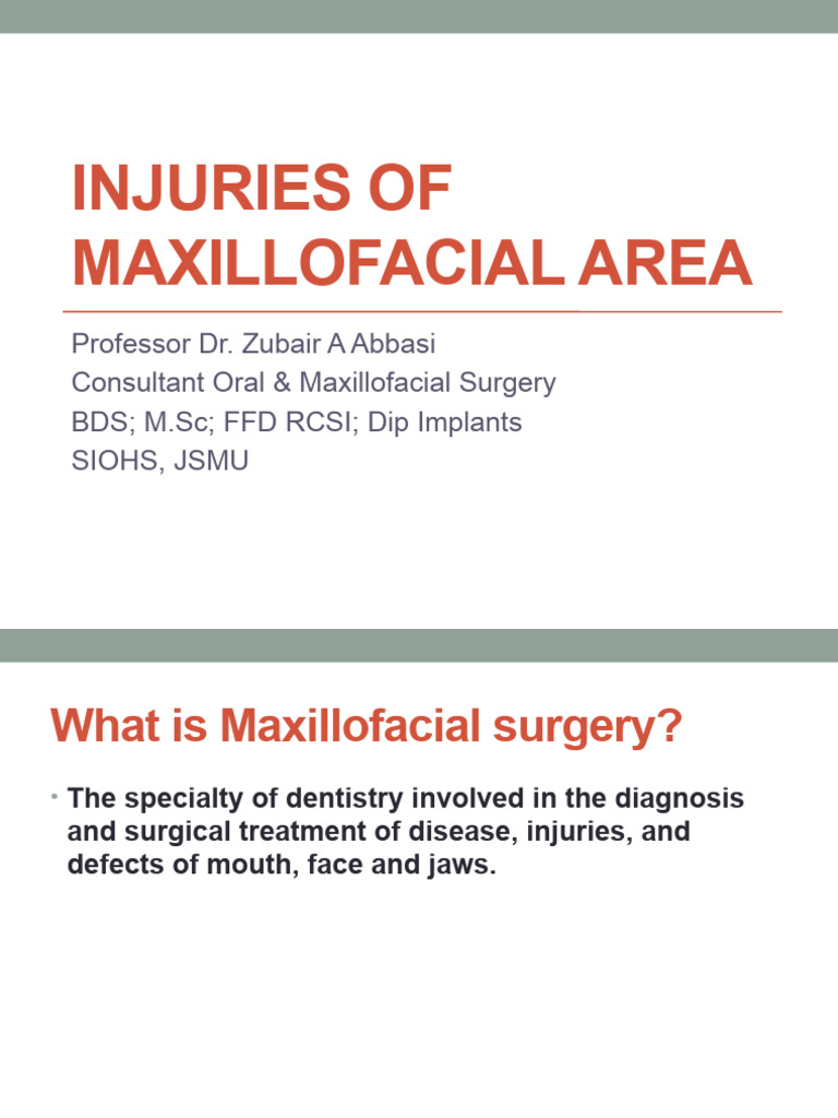 Maxillofacial Injury | PDF | Human Nose | Oral And Maxillofacial Surgery