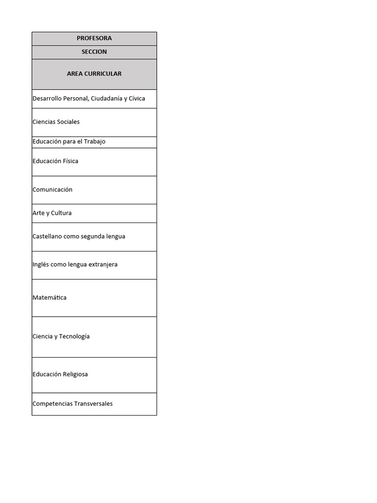 Formato de Consolidado Nivel Secundaria Ha | PDF | Segundo lenguaje | Vida