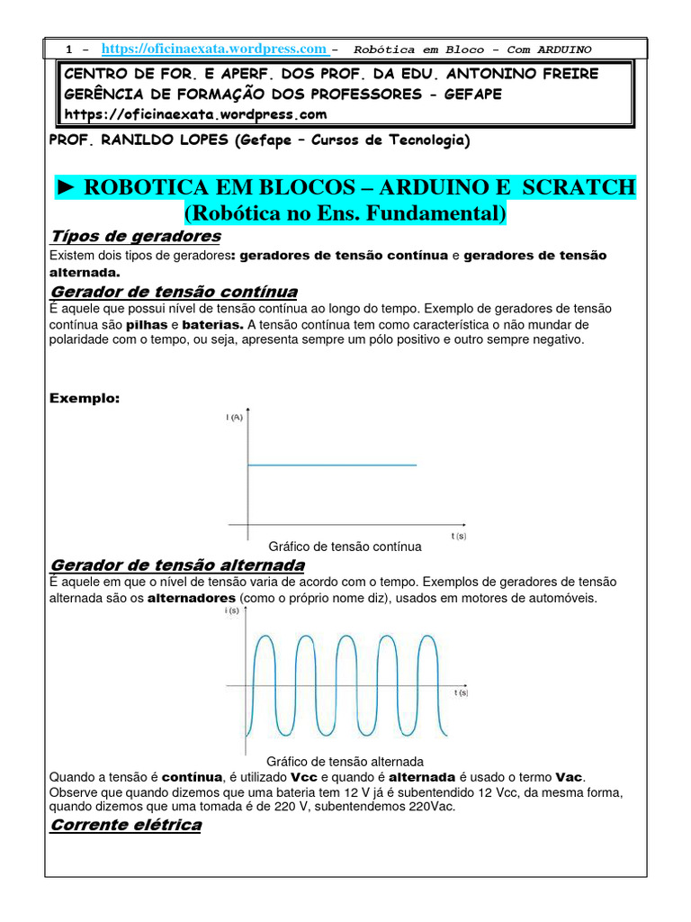 Eletronica PARA ARDUINO RESUMO | PDF | Resistor | Energia elétrica
