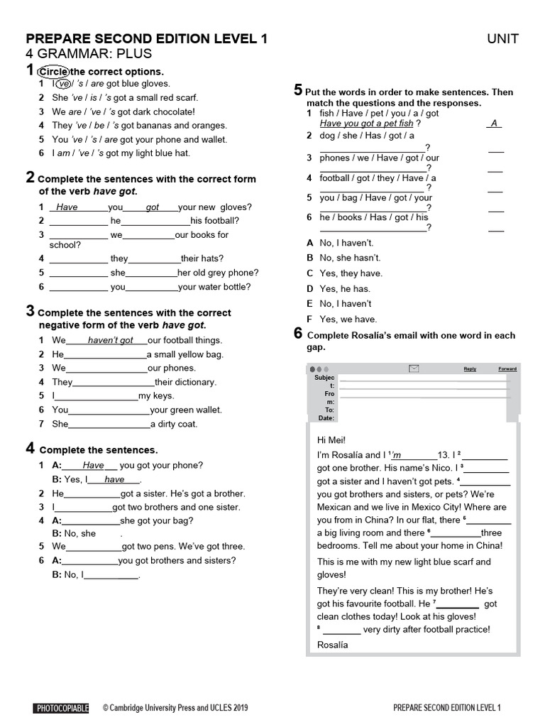 PREPARE_1_Grammar_Plus_Unit_04 | PDF