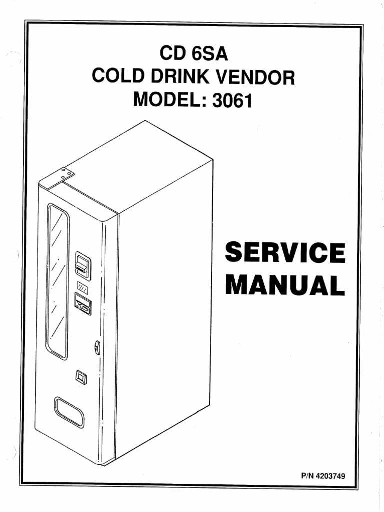 3061 Vending Machine Service Manual | PDF
