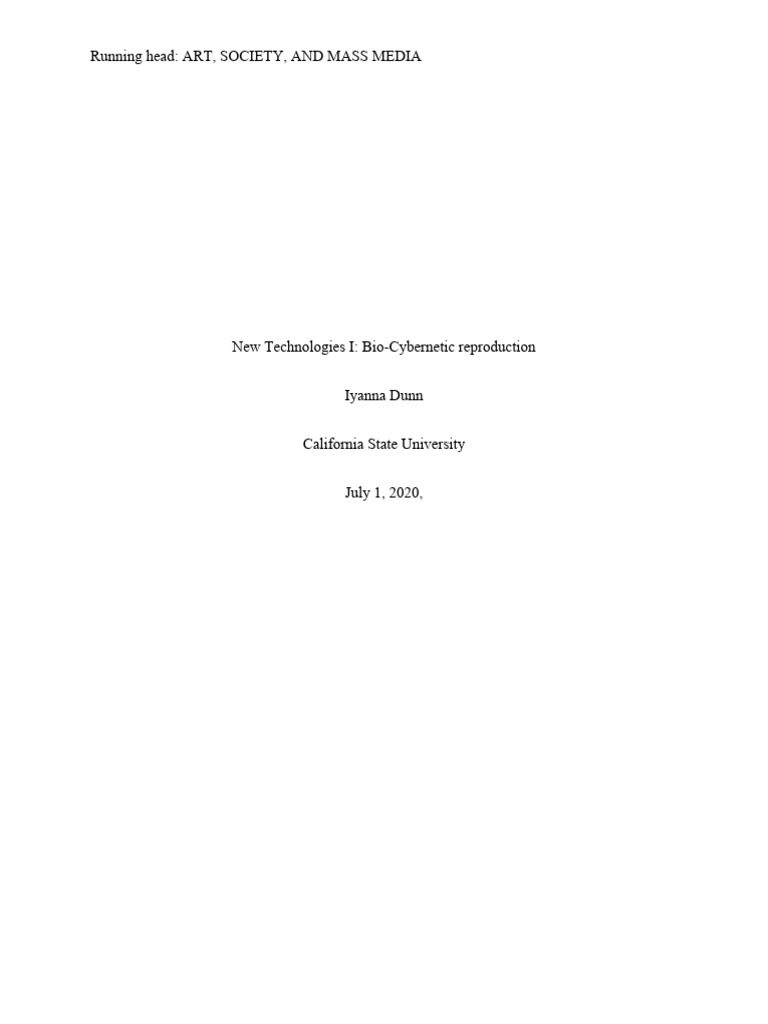 Dunn W1 | PDF | Life | Biology