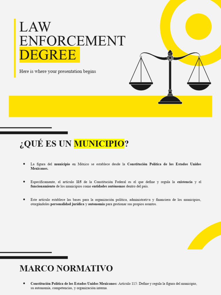 Law Enforcement Degree | PDF | Gobierno local | Regulación