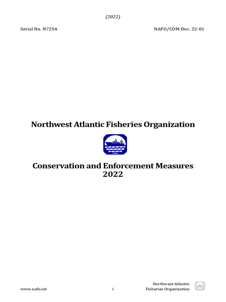 Medidas Conservacao Nafo - 2022 | PDF | Fishing Industry | Fish