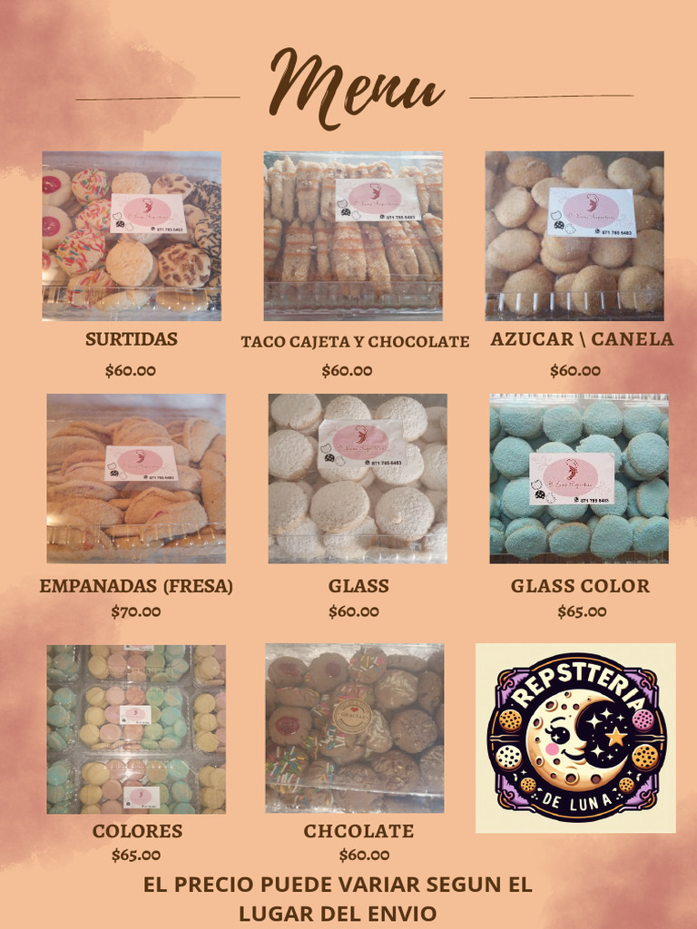 Peach Brown Elegant Minimalist Cookie Menu - 20240728 - 162200 - 0000 ...