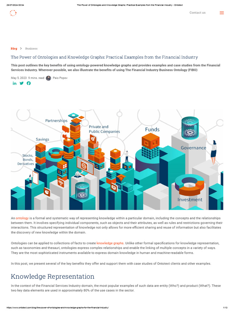 The Power of Ontologies and Knowledge Graphs - Practical Examples From The Financial Industry ...