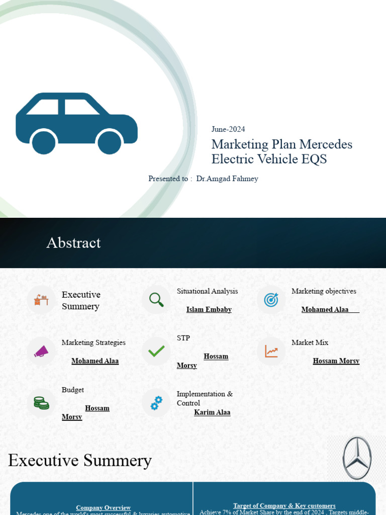 Mercedes EQS Marketing Strategy 2024 | PDF | Mercedes Benz | Marketing