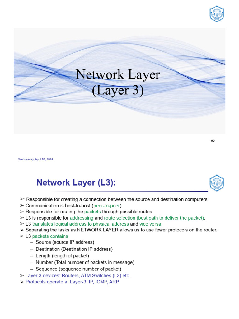 CSC 601 - NetworkLayer - Complete | PDF | I Pv6 | Internet Protocols