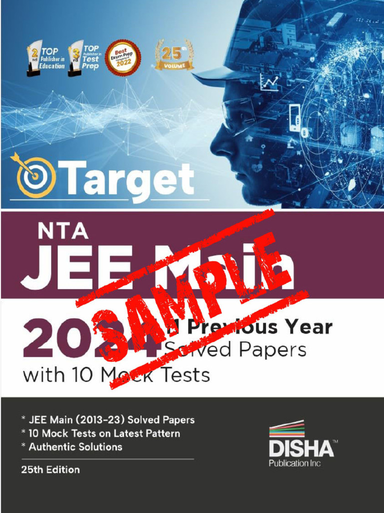 Free Sample TARGET NTA JEE Main 2024 11 Previous Year Solved Papers ...