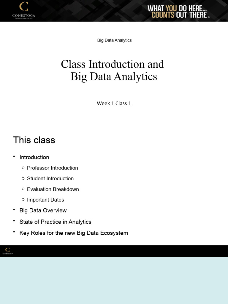 INFO8095 - Week 1 - Slides | PDF | Analytics | Big Data