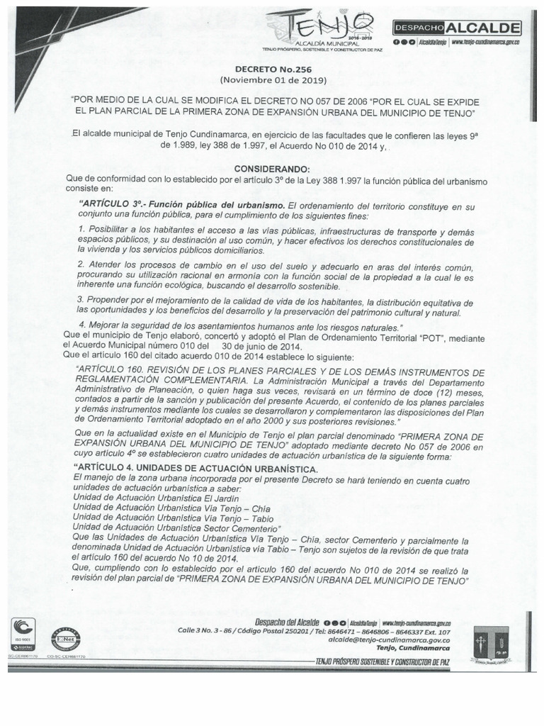 Decreto No. 256-2019 | PDF