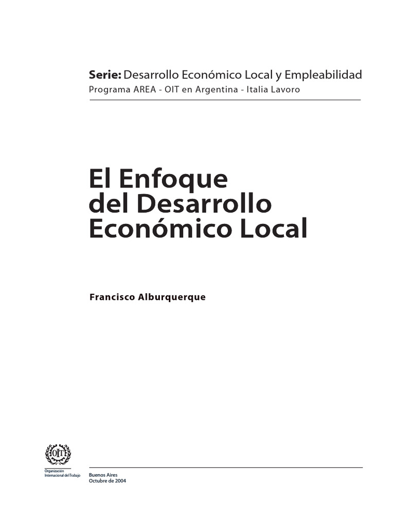 Enfoque Del Desarrollo Economico Local | PDF | Business | Innovación