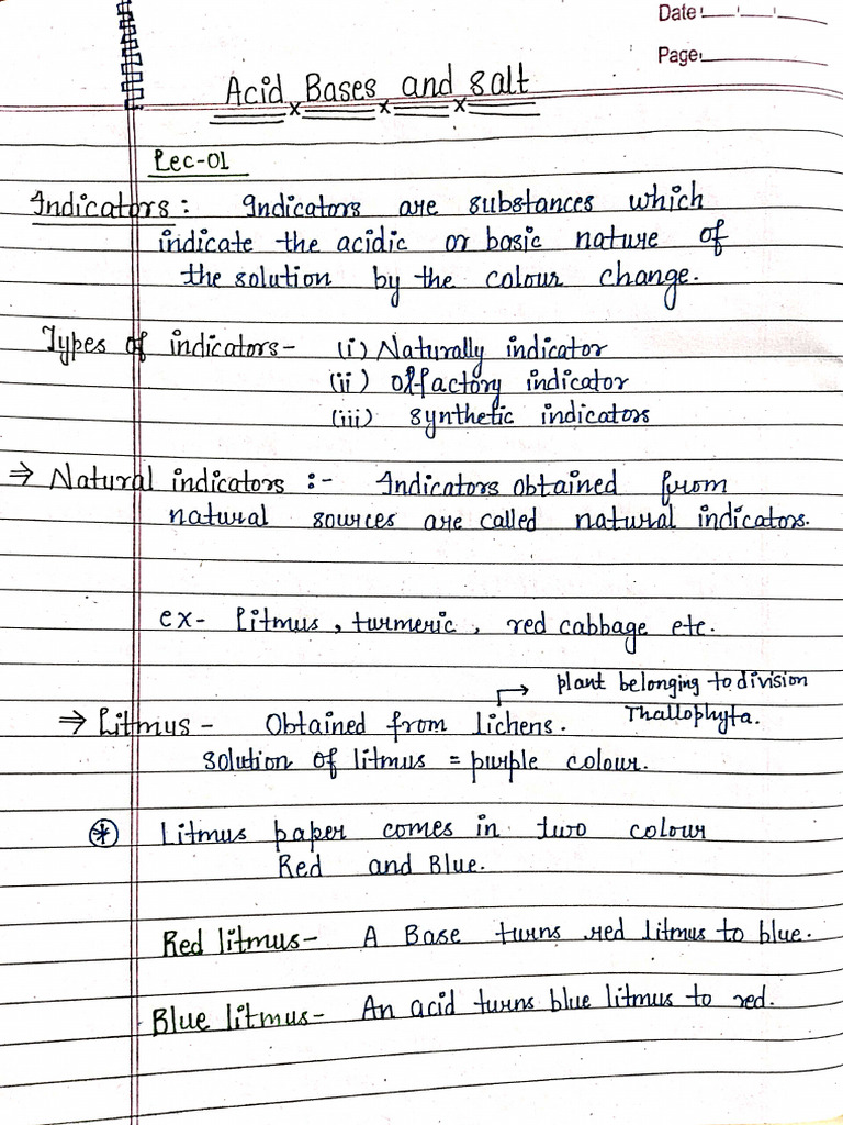 Acid Base and Salt | PDF