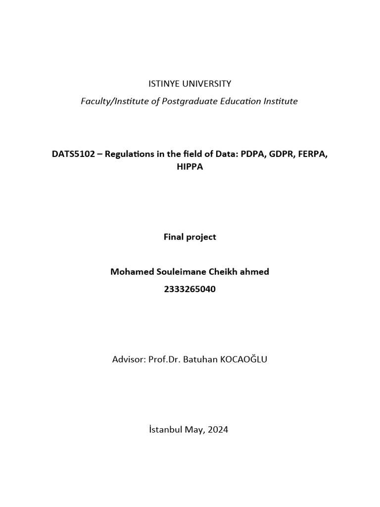 Data Protection Act and Its Implications | PDF | Privacy | Literacy