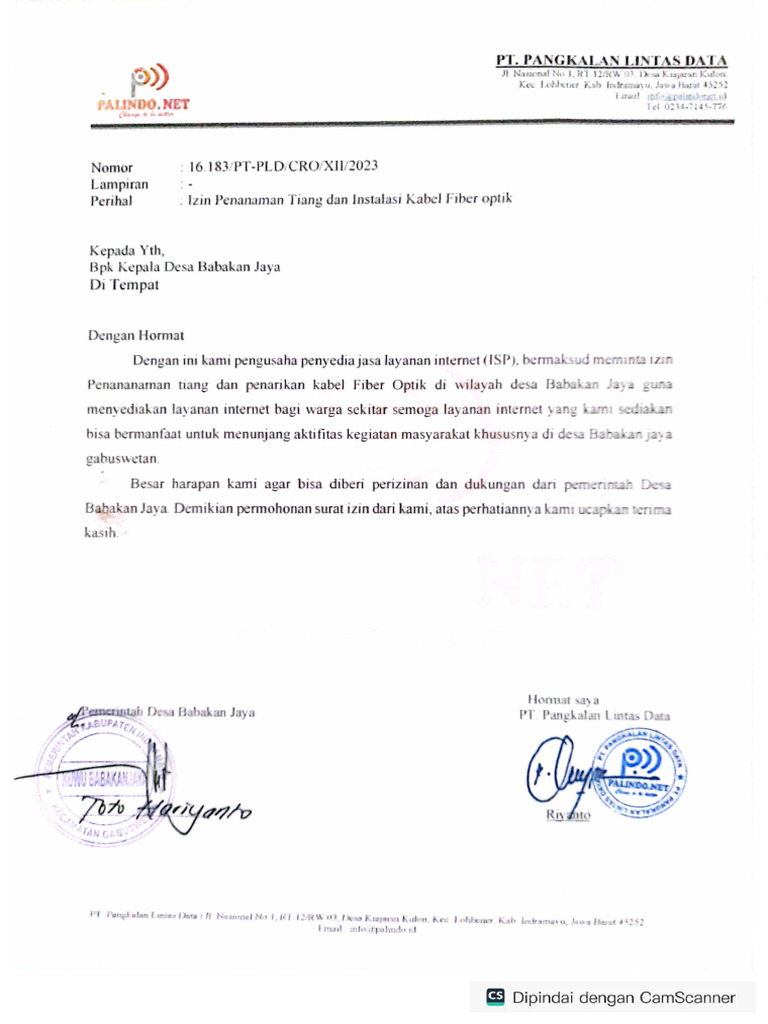 Ijin Tanam Tiang | PDF