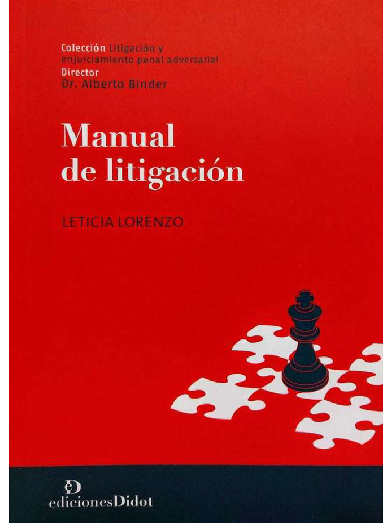 BINDER-LORENZO - Manual de Litigación - 2016 | PDF