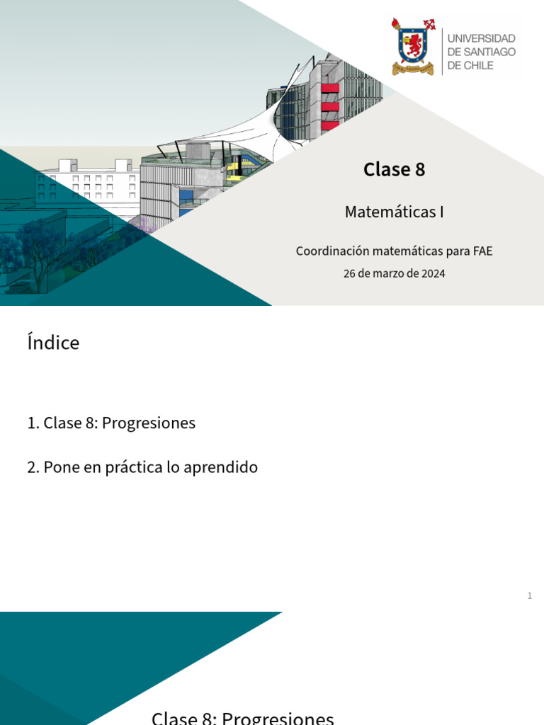 Clase Progresiones Geometricas | PDF | Secuencia | Matemáticas