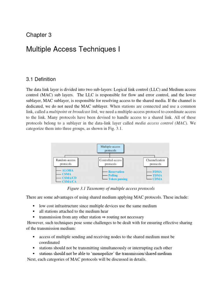 Lecture 3 Notes Multiple Access Techniques I Fall22 | PDF | Channel ...