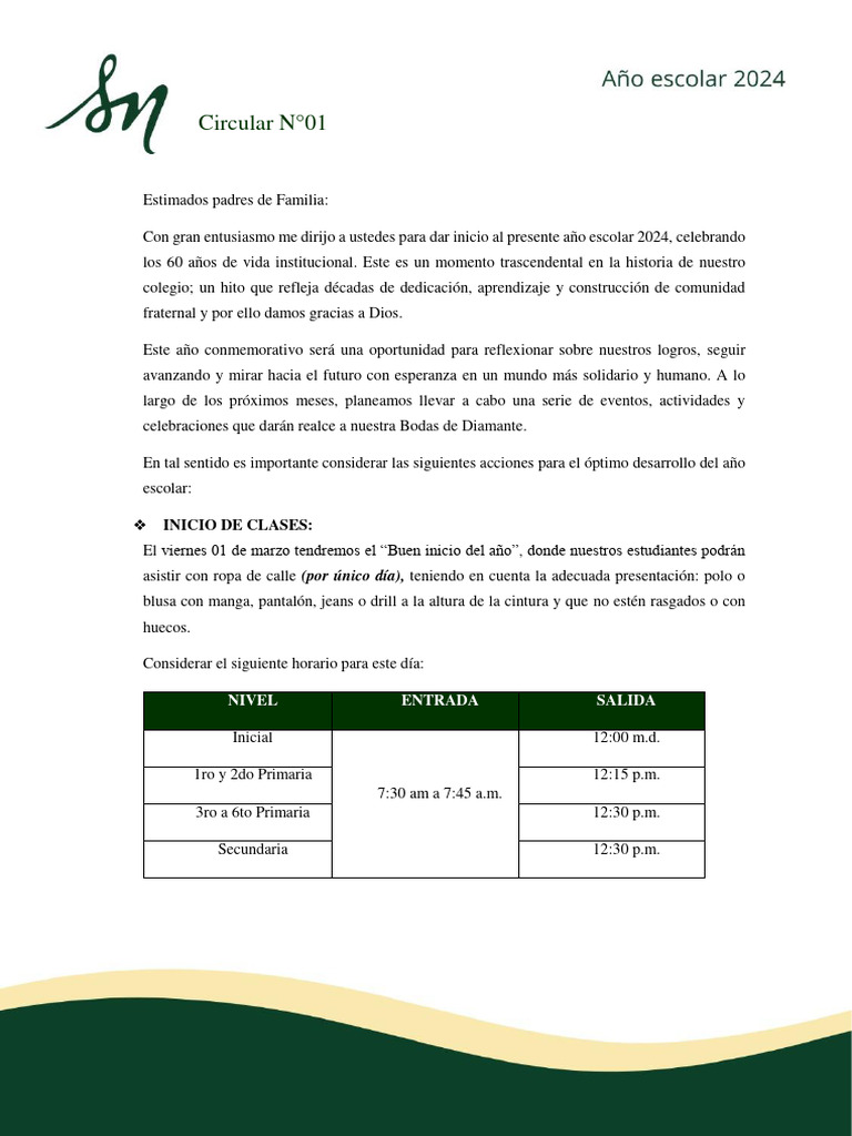 Circular N 01-2024 | PDF