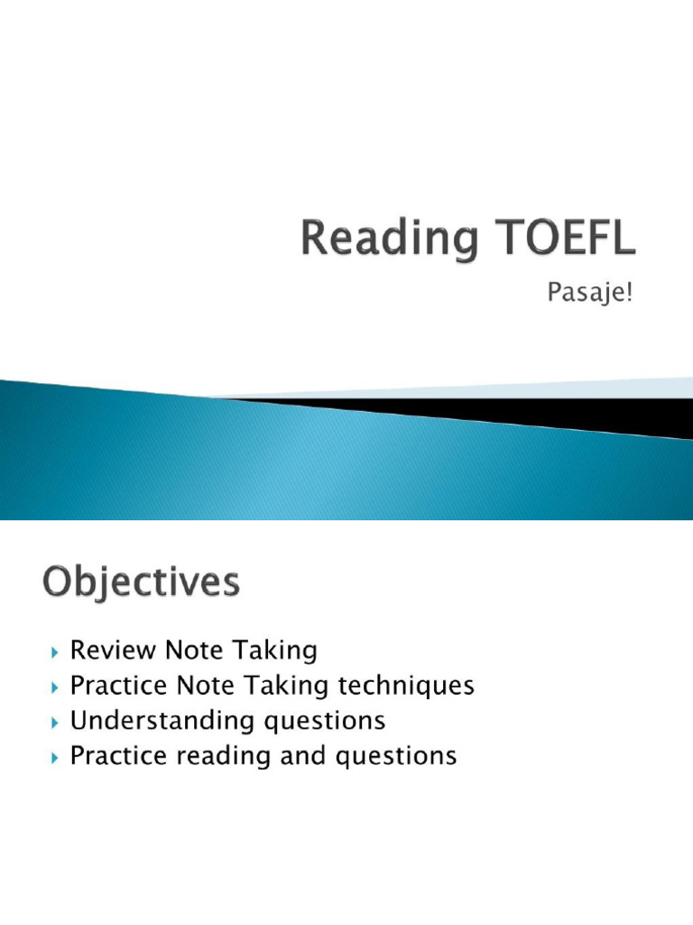 Toefl Reading | PDF