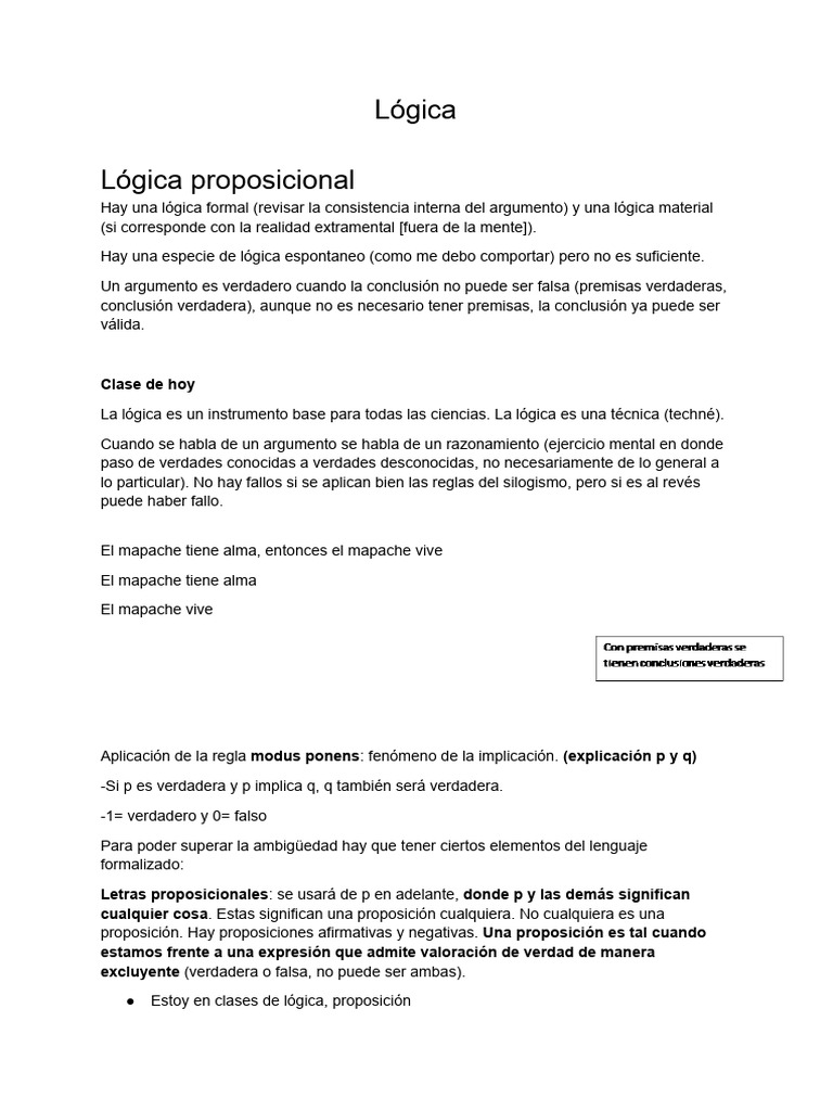 Logica (2021) | PDF | Proposición | Verdad