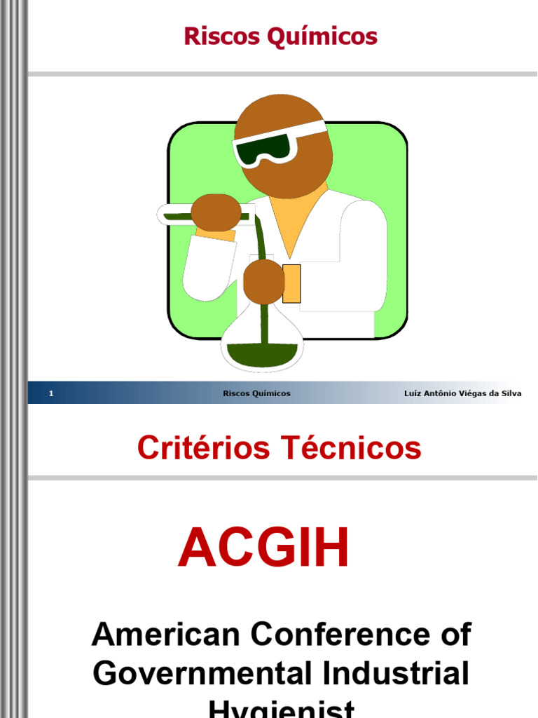 05 Riscos Quimicos ACGIH | PDF | Expediente | Oxigênio