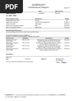 Qualigens Barium Hydroxide COA 2018 | PDF | Chemistry | Chemical Elements