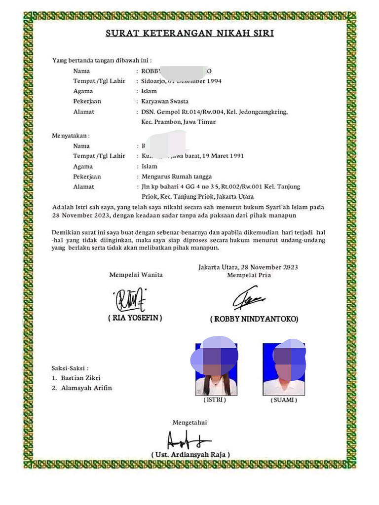 Surat Nikah Sirih | PDF