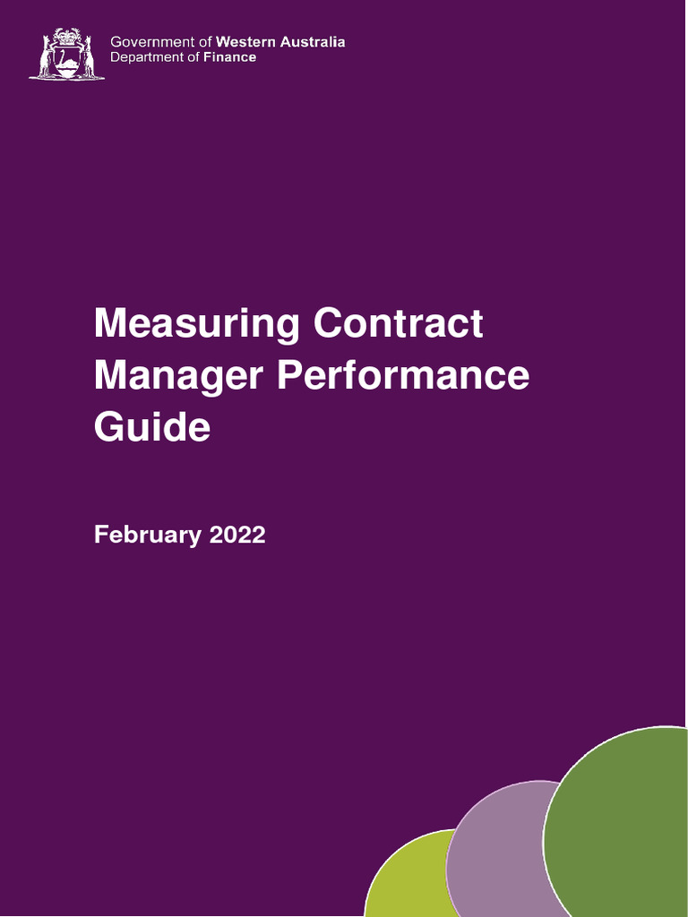 Measuring Contract Manager Performance Guide | PDF | Procurement | Performance Indicator