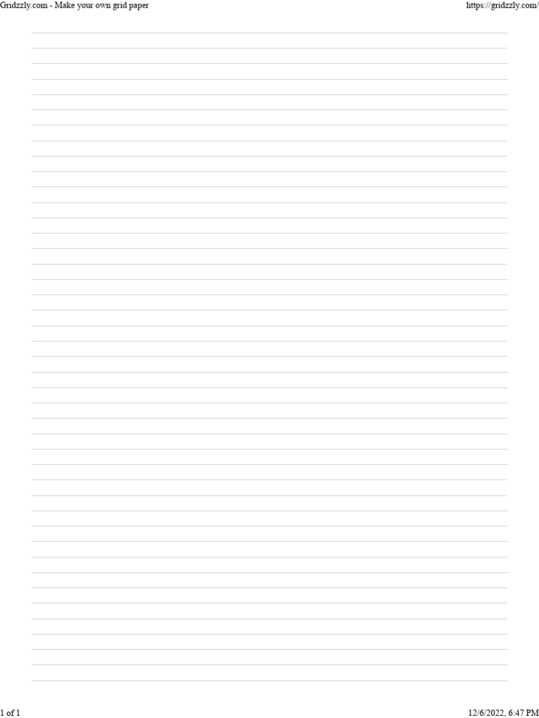 Make Your Own Grid Paper | PDF