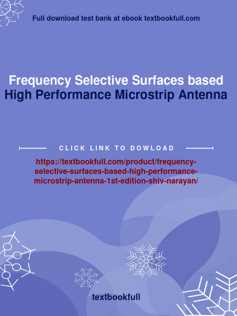 Frequency Selective Surfaces Based High Performance Microstrip Antenna ...
