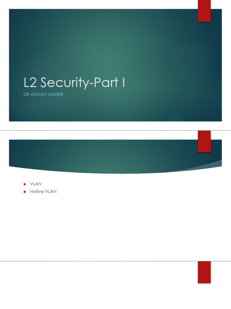 L2 Security | PDF | Ip Address | Computer Network