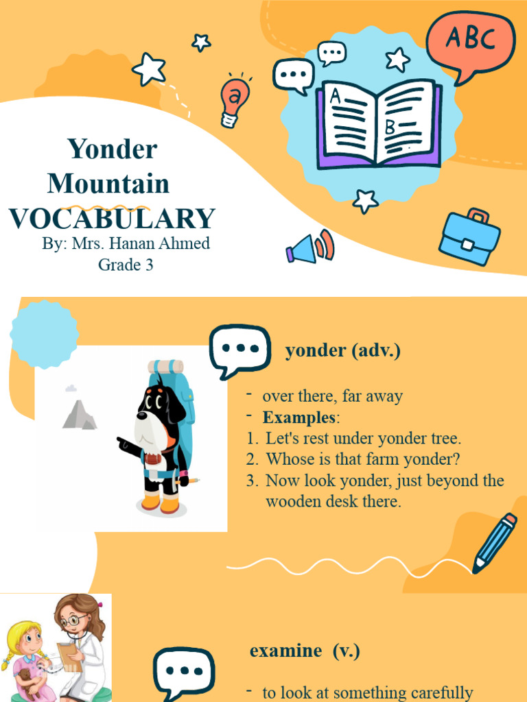 Yonder Mountain (Vocabulary) | PDF | Art