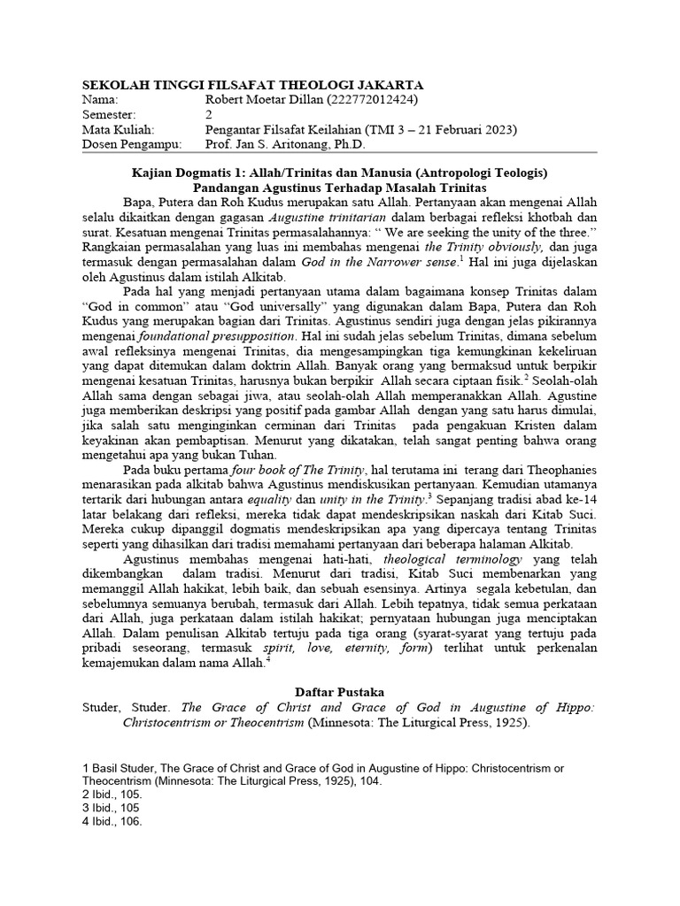 TMI - 3 - Robert Moetar Dillan | PDF | Filsafat