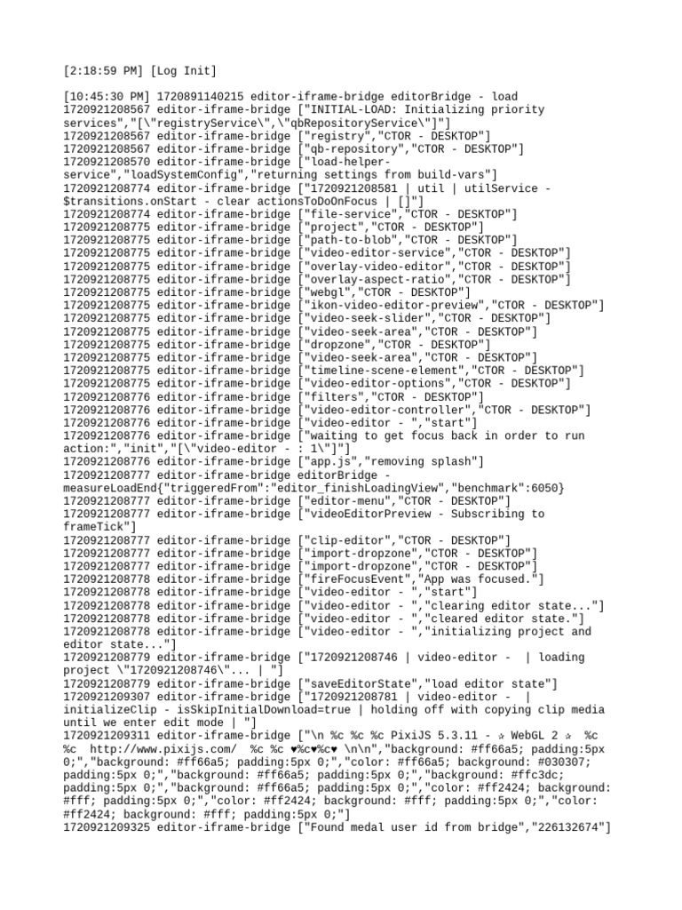 Medal Editor Log 20240713 | PDF | Computing | Software