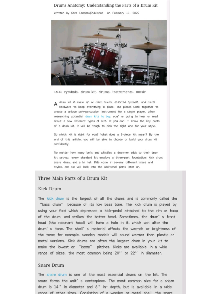 Free Drum Lessons | PDF