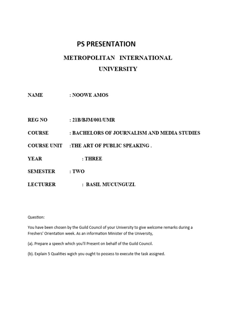 PS PRESENTATION-WPS Office | PDF | Human Communication