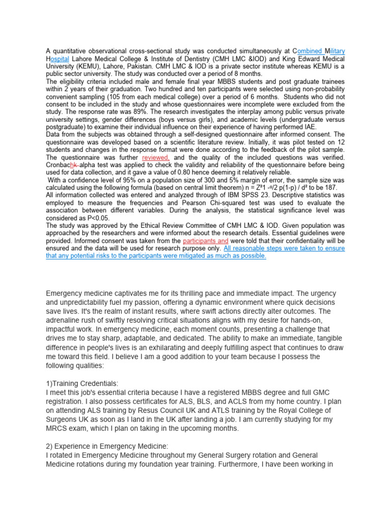 A Quantitative Observational Cross | PDF | Statistics | Sampling ...