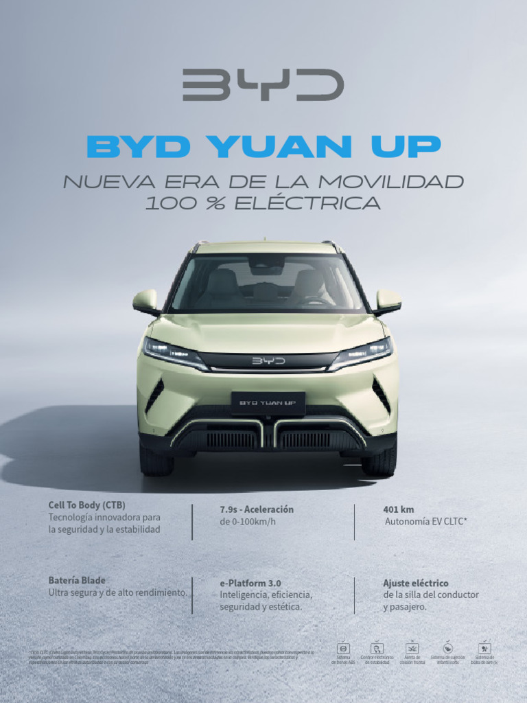 BYD Yuan UP - Ficha Técnica | PDF | Airbag | Coche