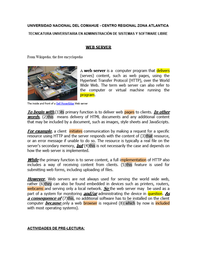 Practico Webserver | PDF | Red mundial | Internet y web