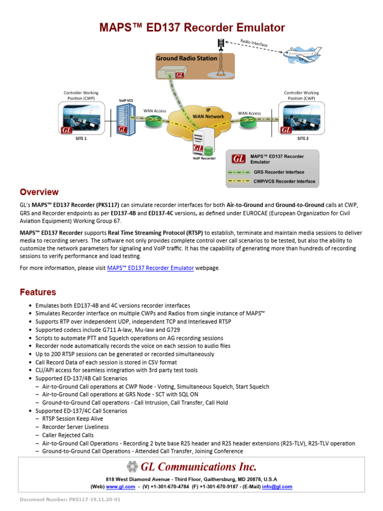 MAPS ED137 Recorder Brochure | PDF | Communications Protocols ...
