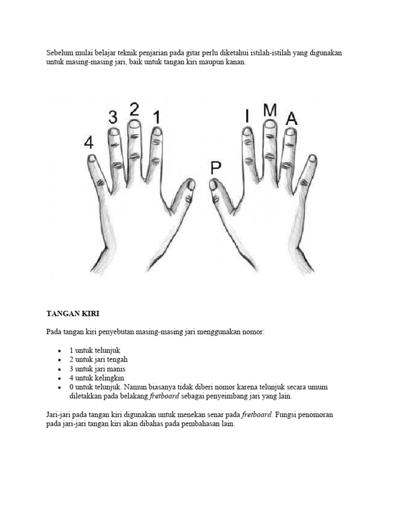 Teknik Penjarian Gitar untuk Pemula | PDF