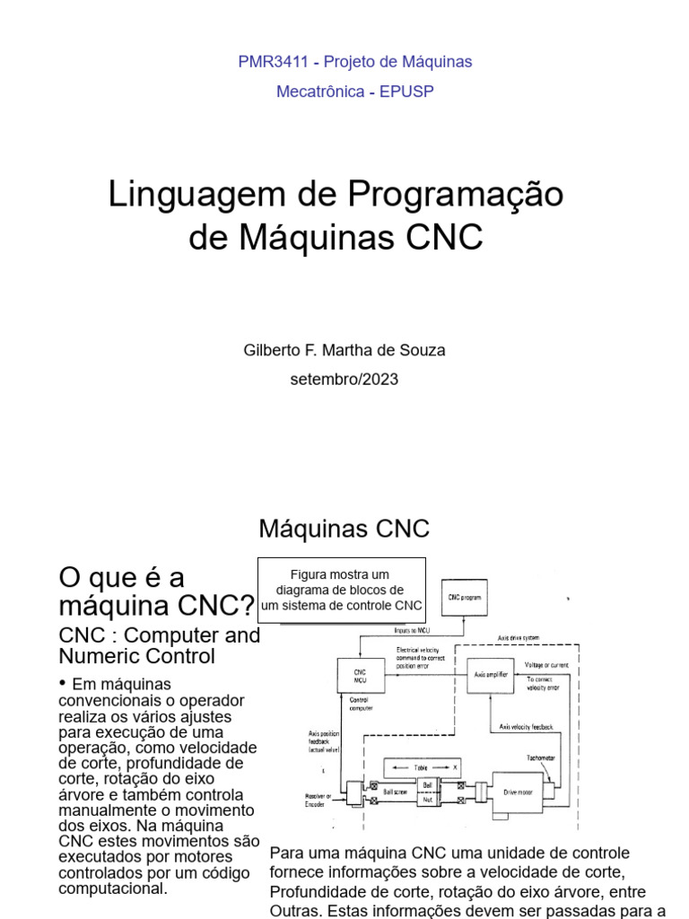 Programação CNC: Fundamentos e Códigos | PDF | Máquinas
